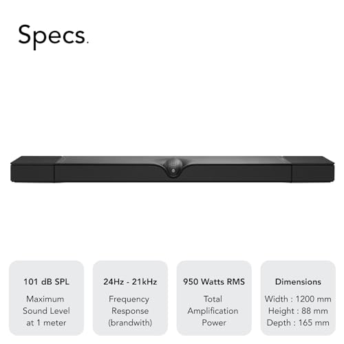 Devialet Dione - All-in-One HDMI Dolby Atmos Soundbar - Enhance Home Cinema - Patented Technologies for Immersive Sound - Seamless Connectivity