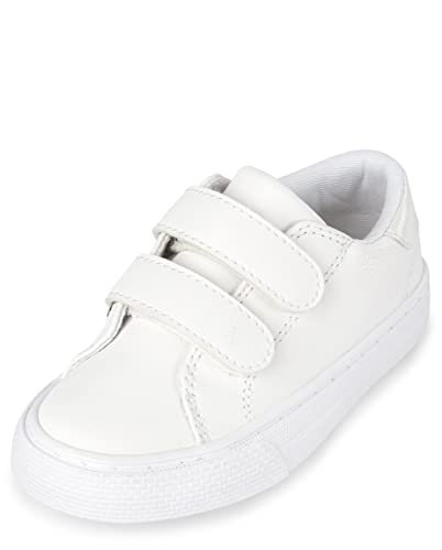 The Children's Place,girls,The Children's Place Toddler Girls Sneakers,Uniform Low Top Sneakers,White,4 Toddler