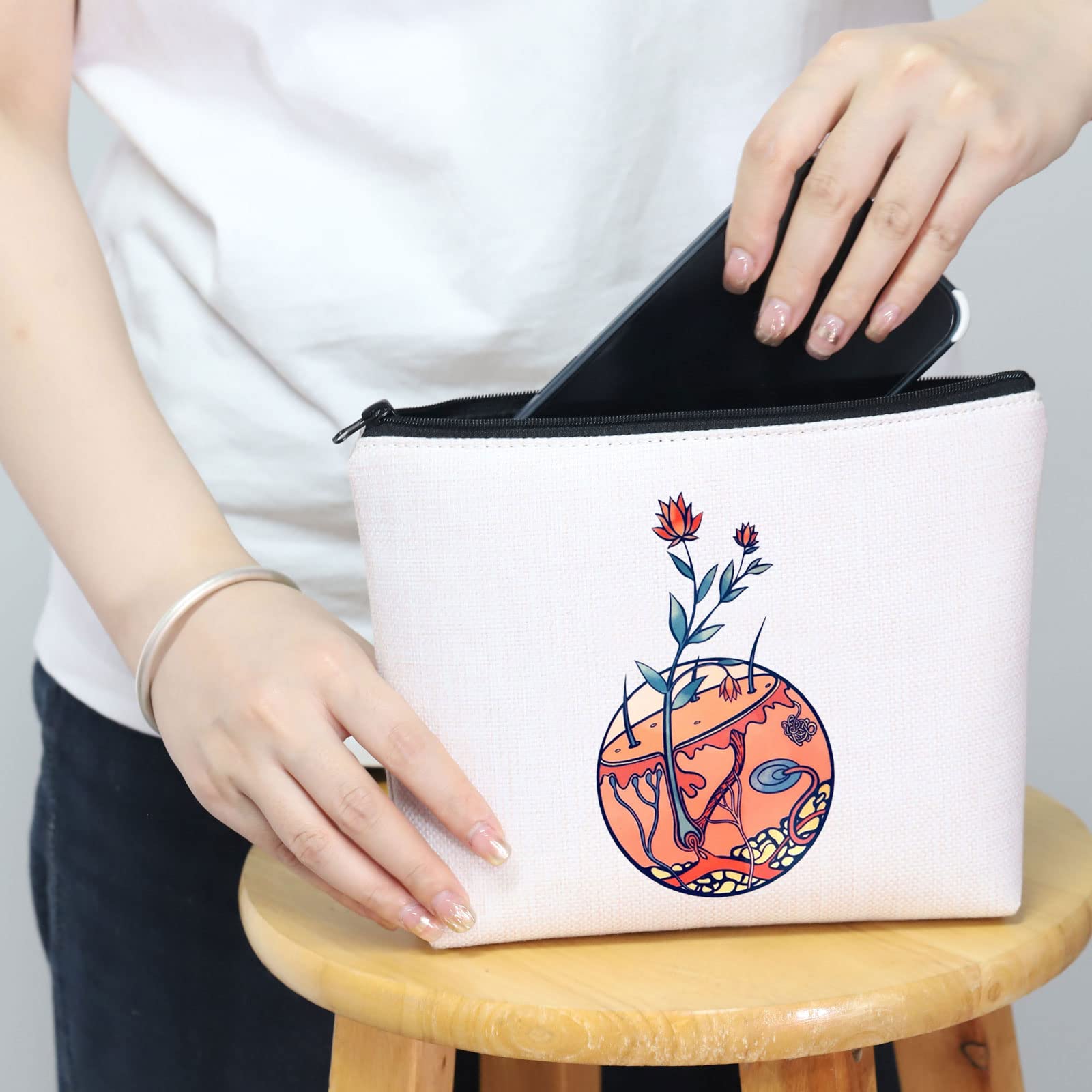 Dermatologist Cosmetic Bag Dermatology Student Graduation Gift SPF Is My BFF Makeup Zipper Pouch for Skin Doctor Dermatology Nurse (SPF)