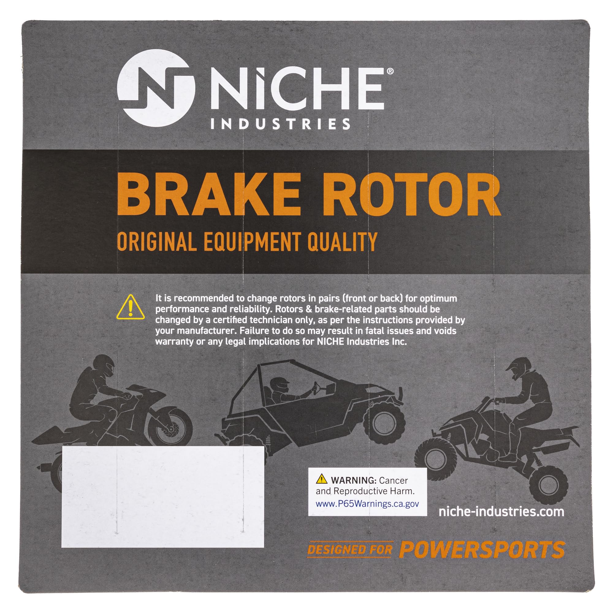 NICHE Front Brake Rotor For Kawasaki Bayou Lakota 300 Mojave 250 Tecate 4 41080-1171