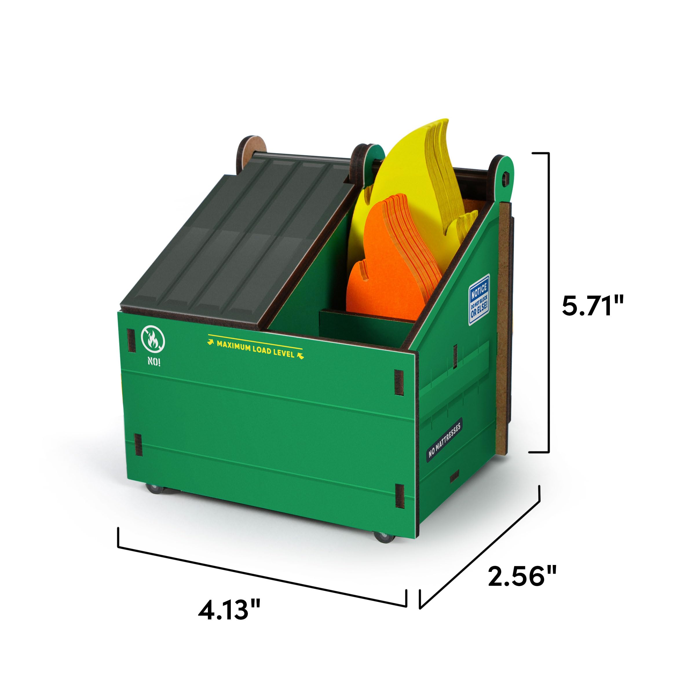Genuine Fred Desk Dumpster Pencil Holder with Note Cards, assorted (5280917)