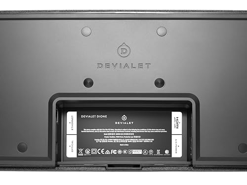 Devialet Dione - All-in-One HDMI Dolby Atmos Soundbar - Enhance Home Cinema - Patented Technologies for Immersive Sound - Seamless Connectivity