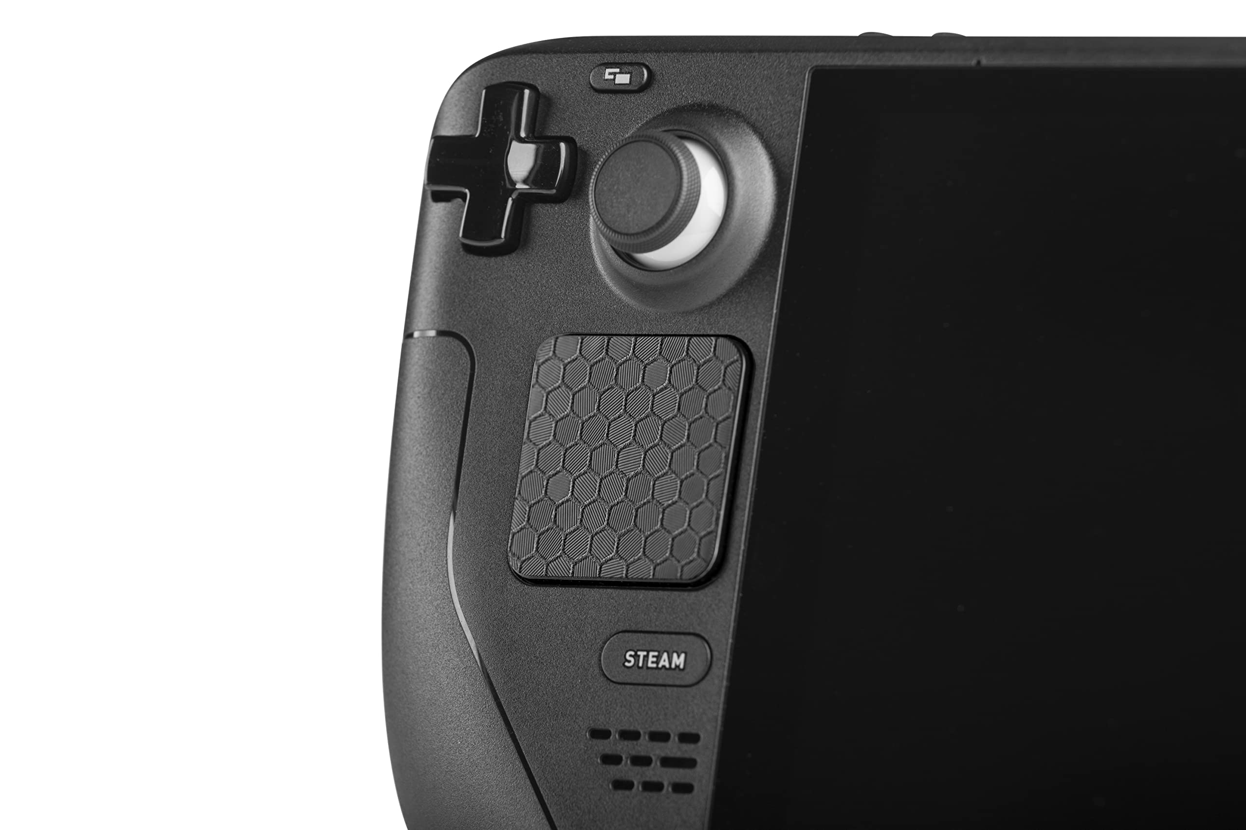 TouchProtect Front & Back Set for Steam Deck - Front trackpads and back button TouchProtect included. (Hex Black)