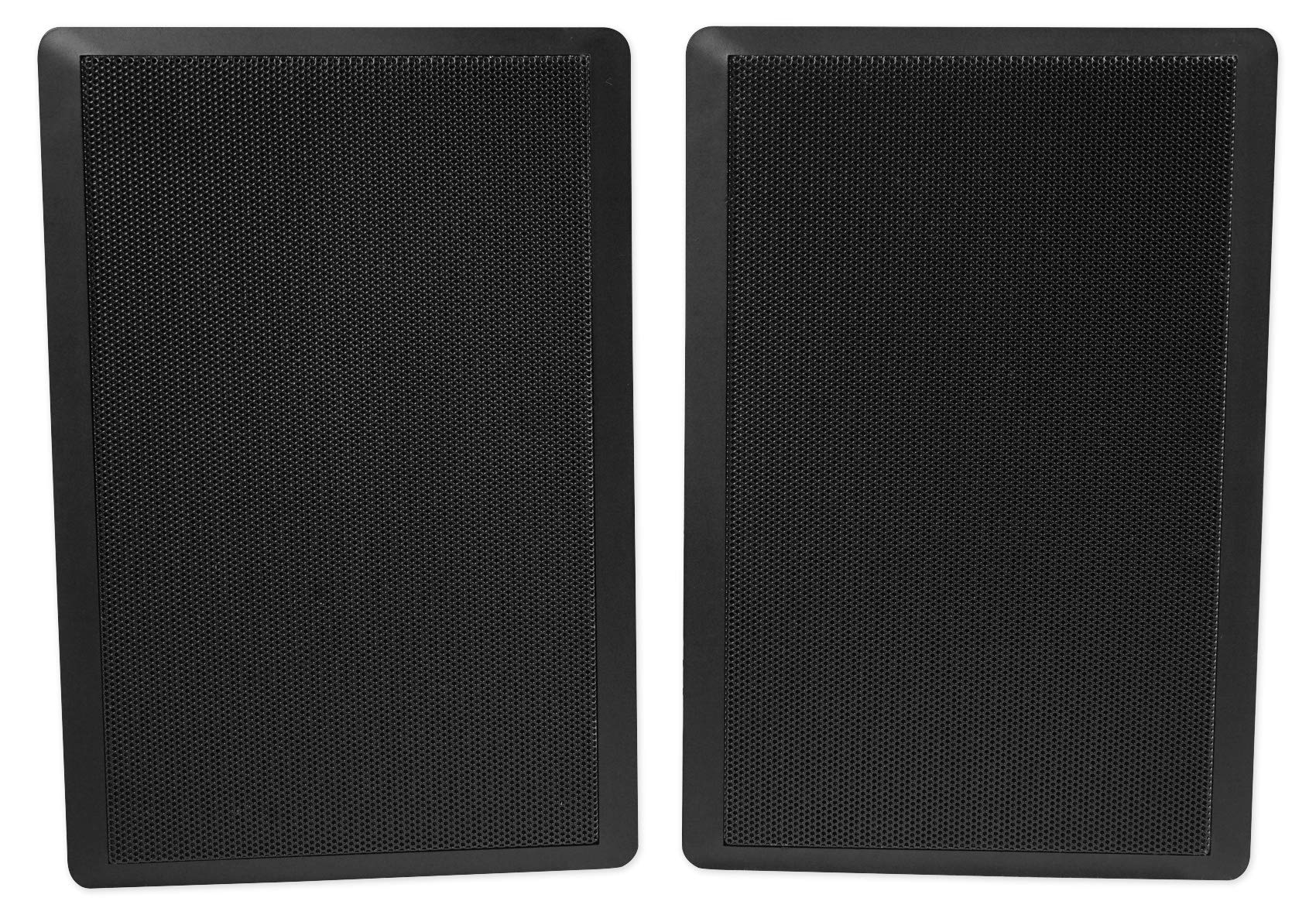 Rockville Pair Rock Slim 70B Black 5.25" 70V Commercial Restaurant Wall Speakers