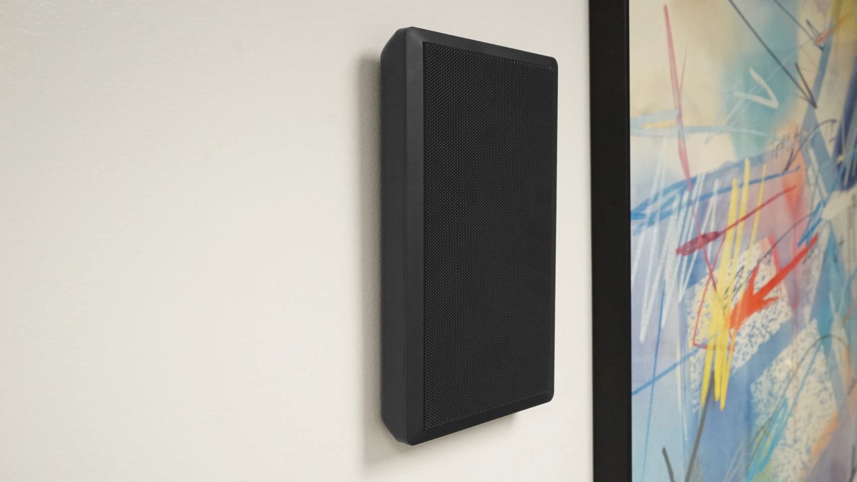 Rockville Pair Rock Slim 70B Black 5.25" 70V Commercial Restaurant Wall Speakers