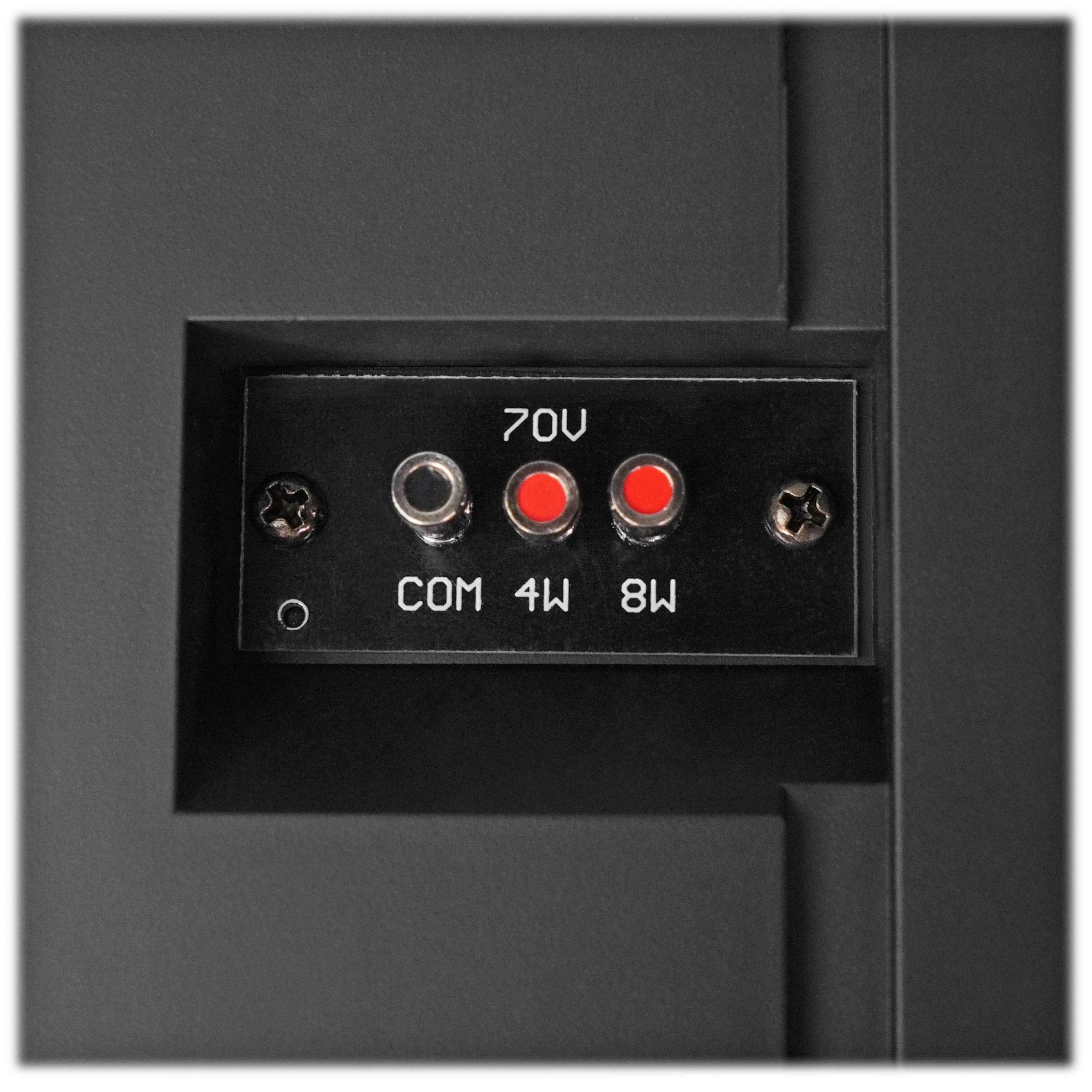 Rockville Pair Rock Slim 70B Black 5.25" 70V Commercial Restaurant Wall Speakers
