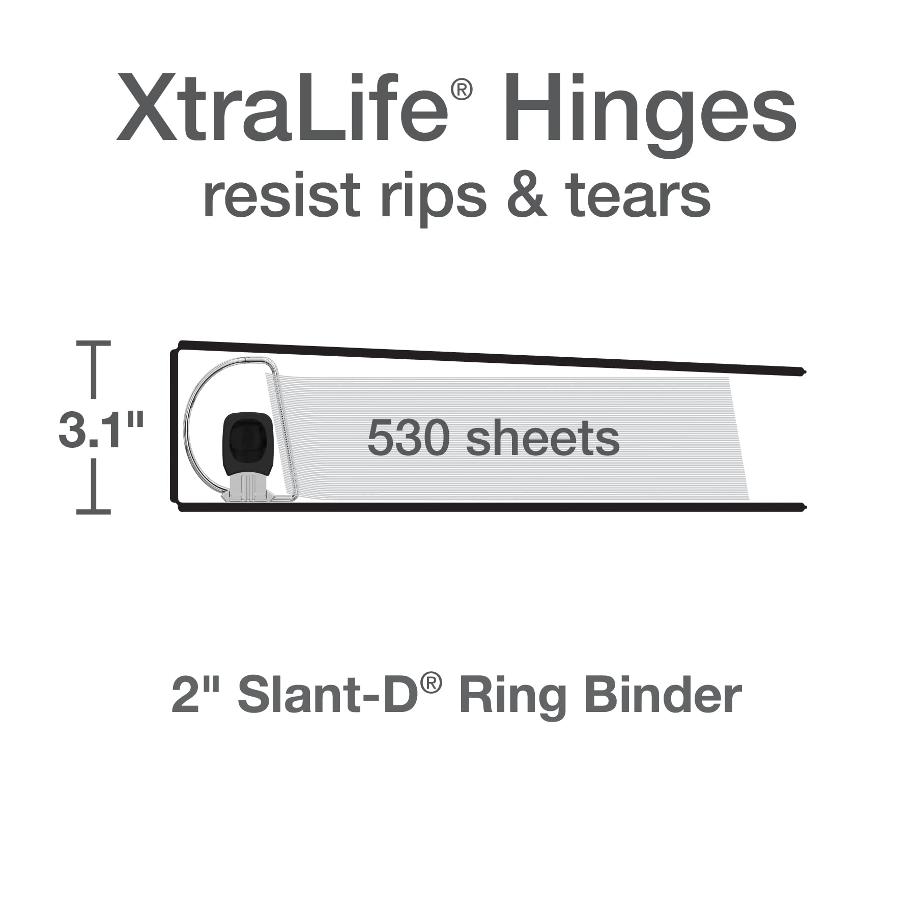 Oxford 3 Ring Binders, 2 Inch ONE-Touch Easy Open D Rings, View Binders, Durable Hinge, Non-Stick, PVC-Free, Asst. Natural Pastels, 4 Pack (79923)