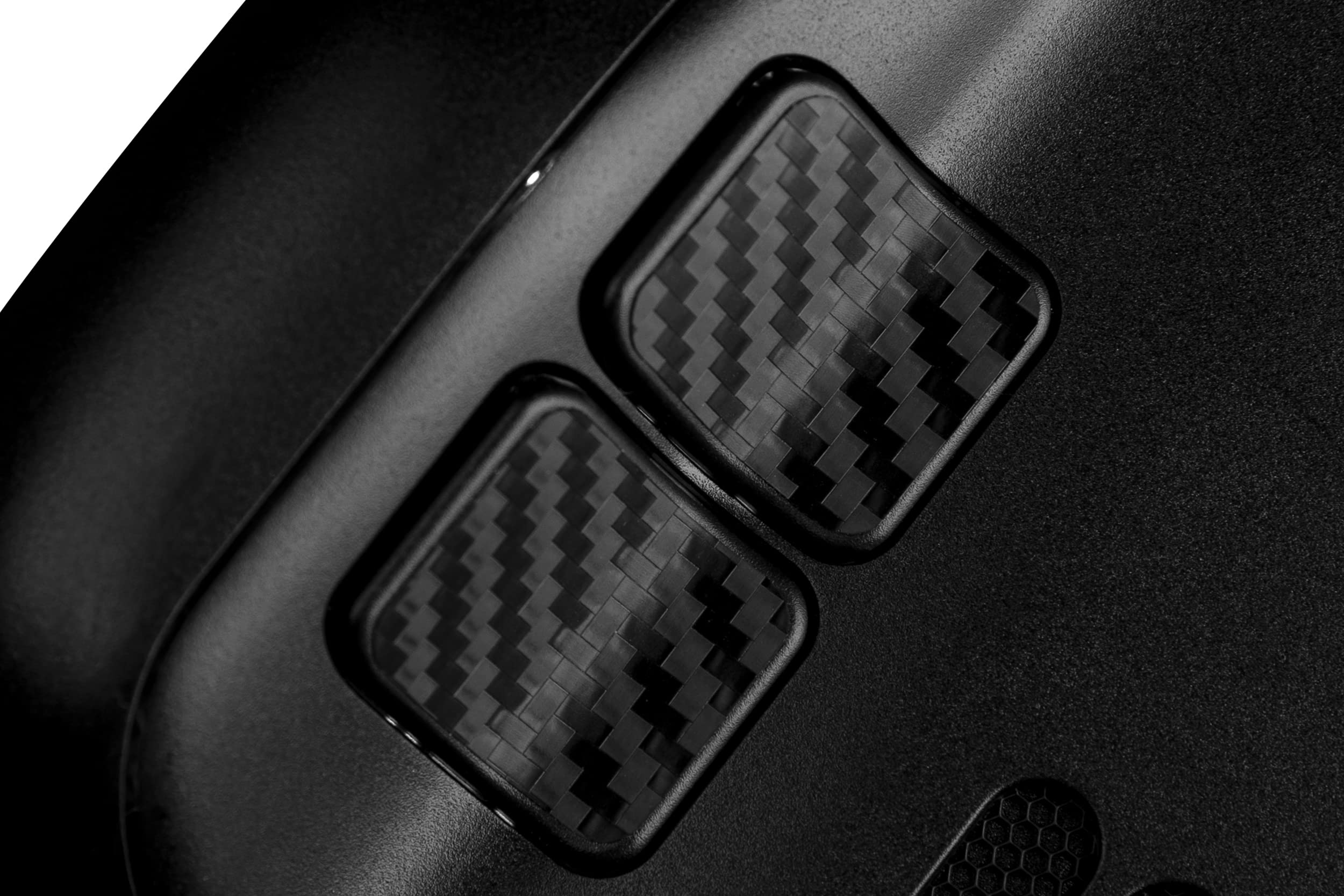 TouchProtect Steam Deck Grip Kit - Front touchpad and back button skin set. Steam Deck accessory bundle. (Carbon Fiber Black)