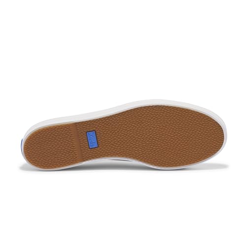 Keds Women's Triple Kick Leather Sneaker, White, 8