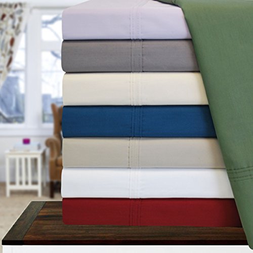 Superior Cotton Percale Deep Pocket, California, Blush, 4-Pieces Set, Cal King Sheets