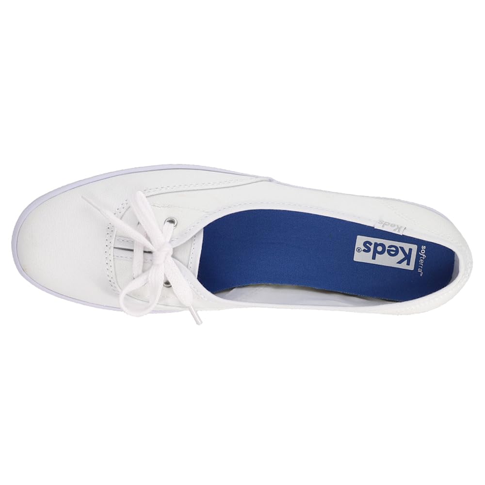 Keds Women's The Mini Sneaker, White, 6
