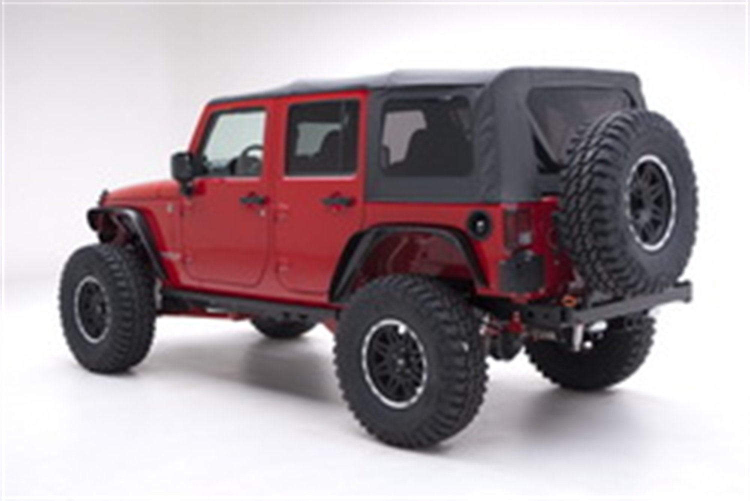 Smittybilt Replacement Soft Top with Clear Windows and No Upper Doors (White) - 98752