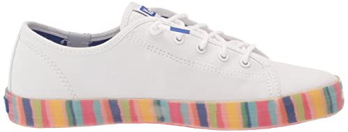 Keds Kickstart Seasonal Sneaker, White/Multi, 13 US Unisex Big Kid