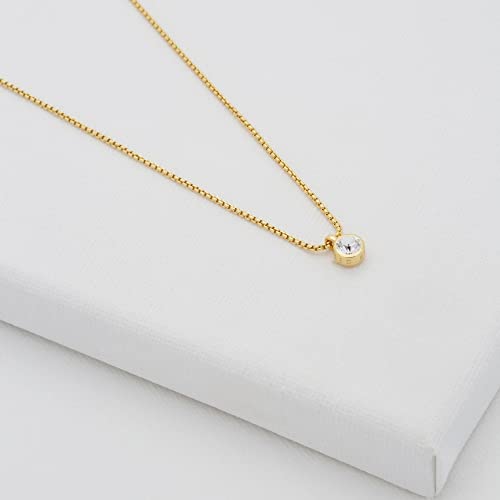 Ted Baker London Sininaa Crystal Pendant Necklace For Women (Gold/Crystal)
