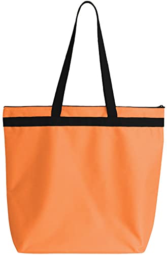 Fight Like a Girl How Strong We Are Darcey Tote Bag for Leukemia, Multiple Sclerosis, Kidney Cancer Awareness - Orange Ribbon