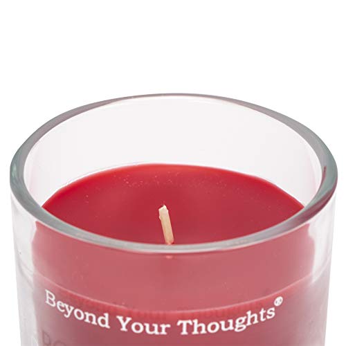 Beyond Your Thoughts 8oz -50 Hours Burn Time Lemon Vanilla Strawberry Apple Lychee Banana Pineapple Malt Musk 1 Wick Scented Candle Aromatherapy Wax Mixed Popular Long Lasting Fragrances Red