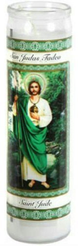 (Pack of 2) 8 Inch Devotional Unscented Candles (St. Jude)