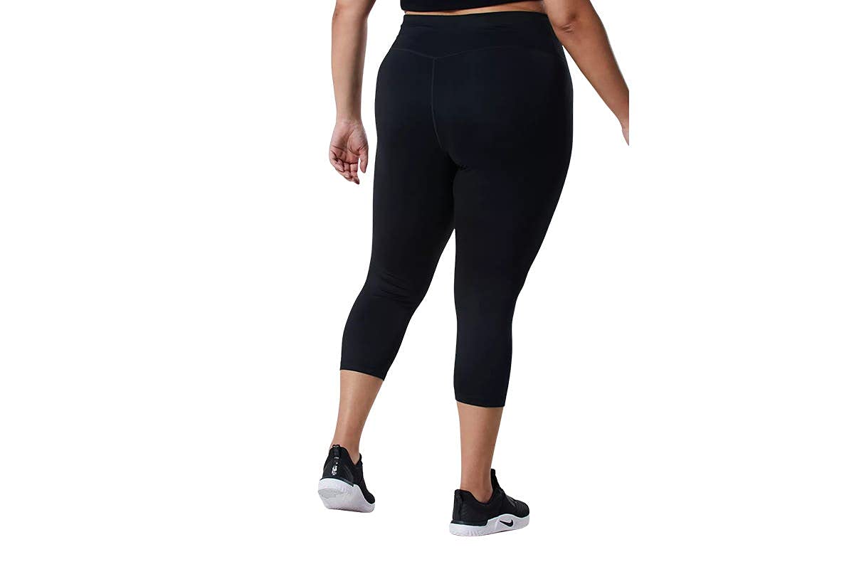 Nike Women's One Tight Crop Plus Sp20, Black/(White), 3X