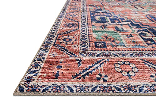 Justina Blakeney x Loloi Cielo Collection CIE-06 Coral / Multi Transitional 2'-6" x 7'-6" Runner Rug