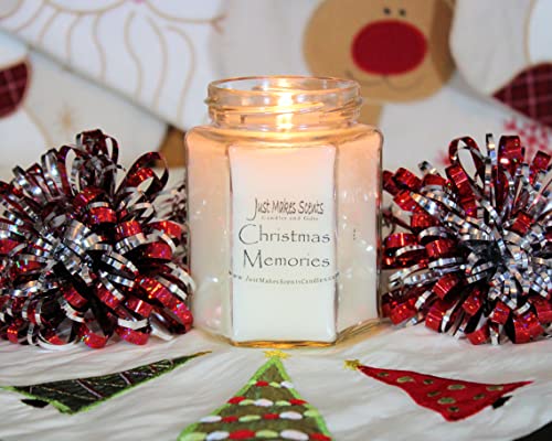 Just Makes Scents 3 Pack - Christmas Memories (Cinnamon, Clove & Vanilla) Blended Soy Candle