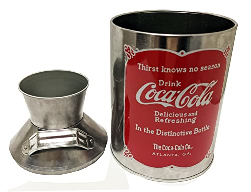 The Tin Box Company Coke Replica Milk Can, Red, 4-1/4 x 8" - 666217