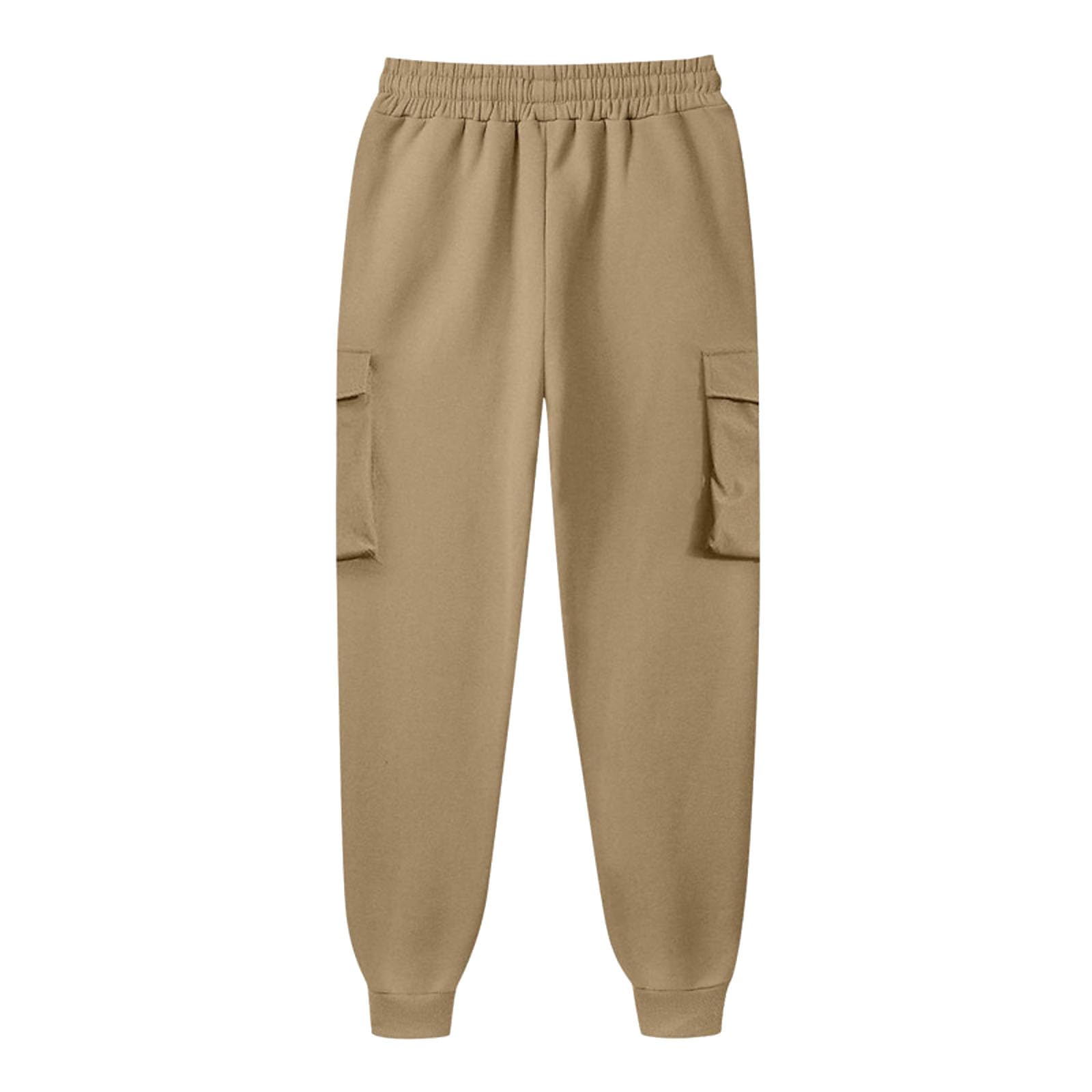 Today 2023 Sweatpants Women Cargo Sweatpants for Women 2023 Winter Joggers Soft Waisted Athletic Pants Drawstring Casual Warm Trousers with Pockets Coffee 3X