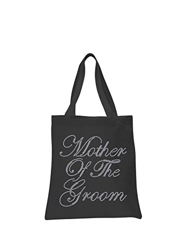 Black Mother Of The Groom Crystal Wedding Favour Tote Bags personalised bridal hen party gift bags