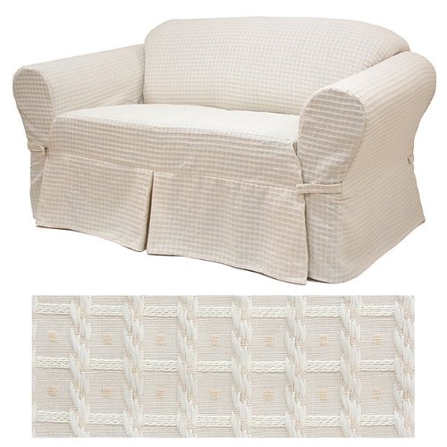 Basket Champagne Furniture Slipcover Sofa 604