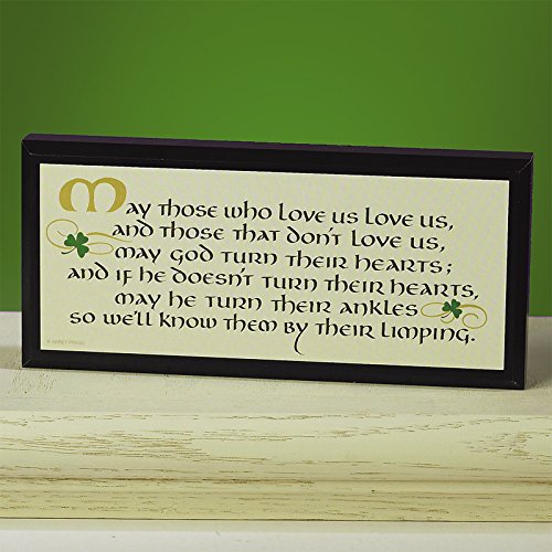 Abbey Gift Abbey Press (Abbey & CA Gift) Those Who Love Us Mini Plaque, 0.88 x 2.88 x 0.75, Cream, Green, Black