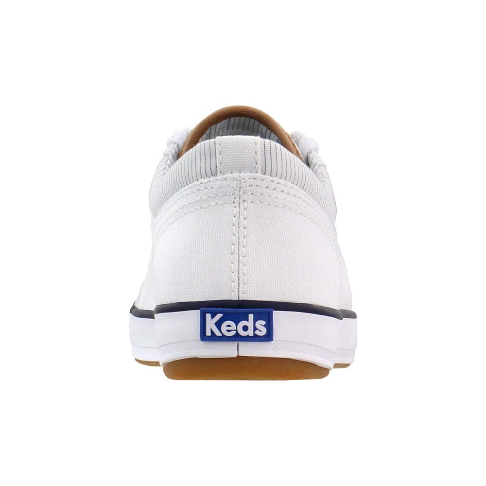 Keds Center Lace Up, Sneaker Womens, White Chambray, 7.5 Medium
