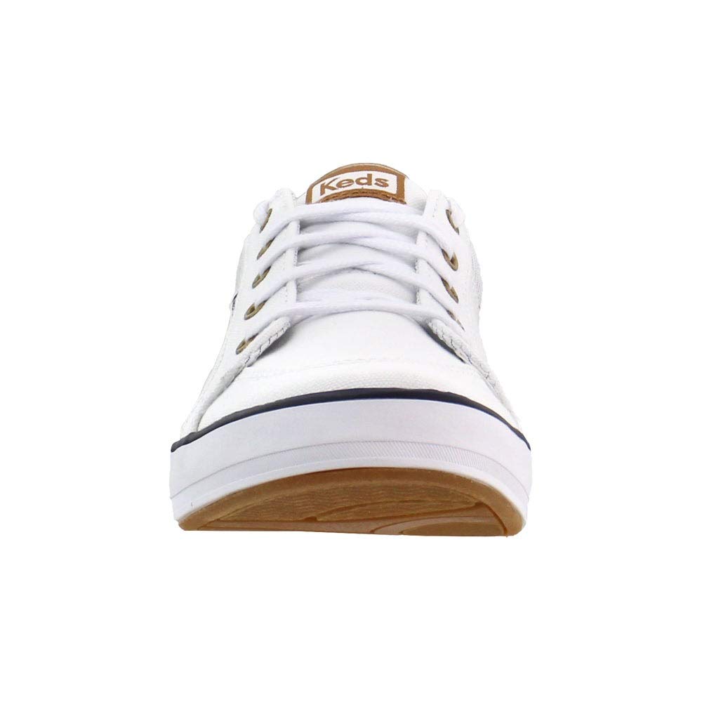 Keds Center Lace Up, Sneaker Womens, White Chambray, 7.5 Medium