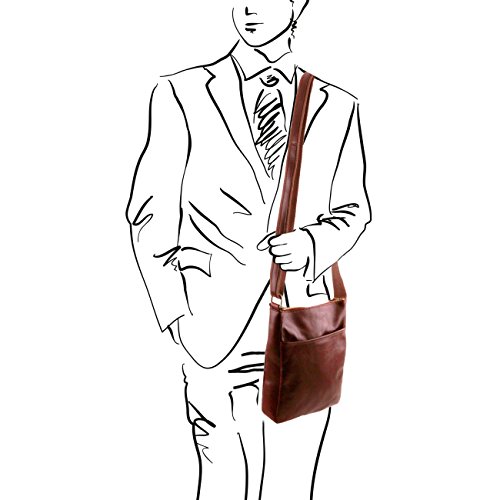 Tuscany Leather Jason Leather Crossbody Bag Brown