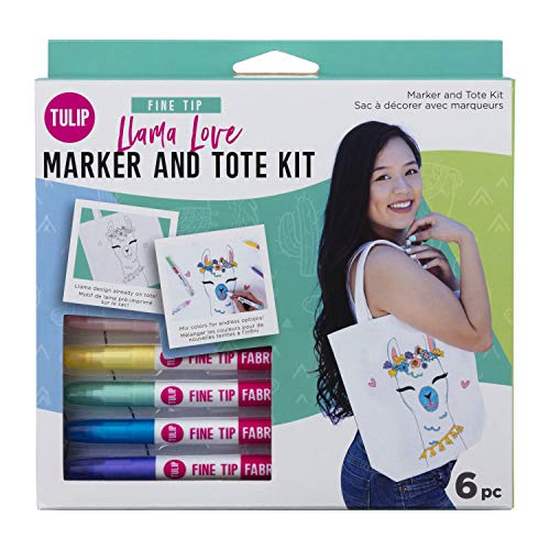 Tulip Multi-Family 43333 Mf Mrk & Tote Kit Llama Love, As Detailed
