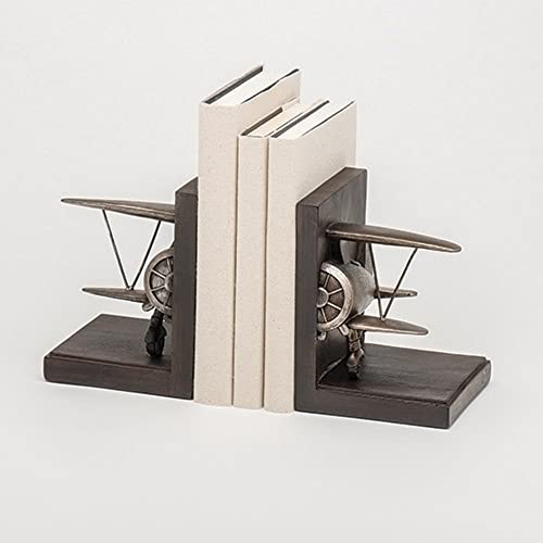 Airplane Decorative Bookends 7.75 Inch Book End