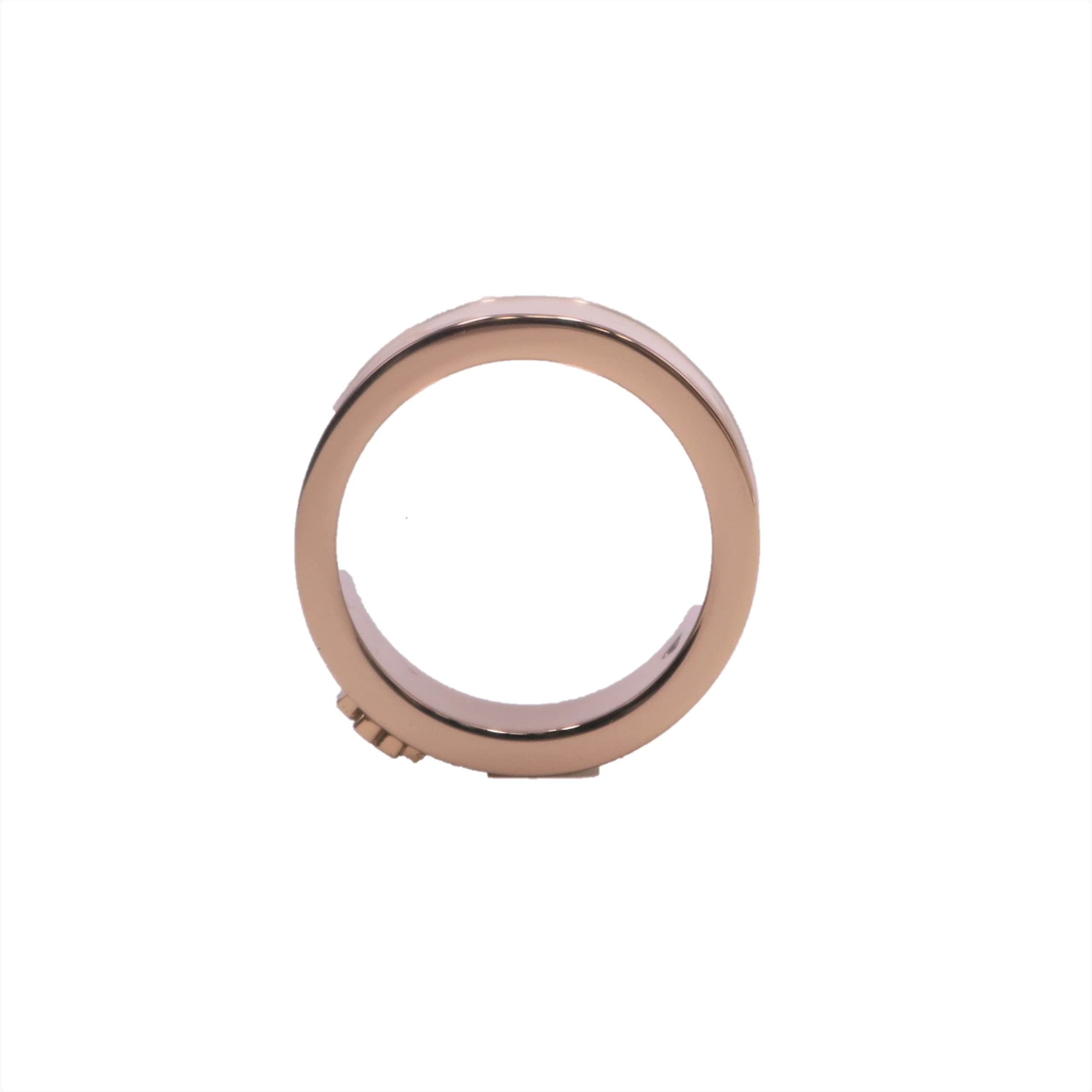 Tory Burch 88443 Tory Gold New Ivory Women's Small Enamel Inlay Ring Size 7