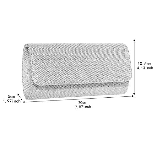 lovyoCoCo Evening Bag Clutch Purses for Women, Ladies Sparkling Party Handbag Wedding Bag