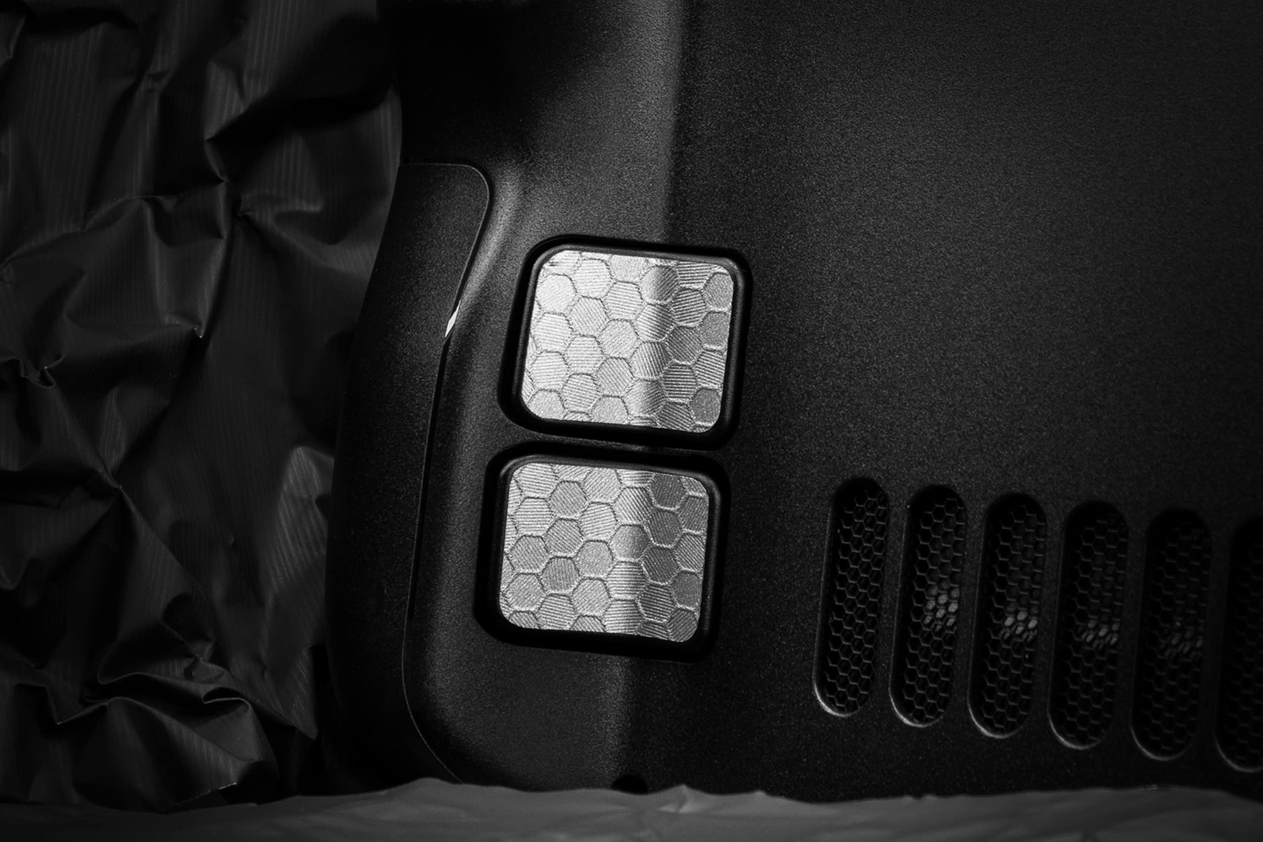 TouchProtect Steam Deck Grip Kit - Front touchpad and back button skin set. Steam Deck accessory bundle. (Hex Silver)
