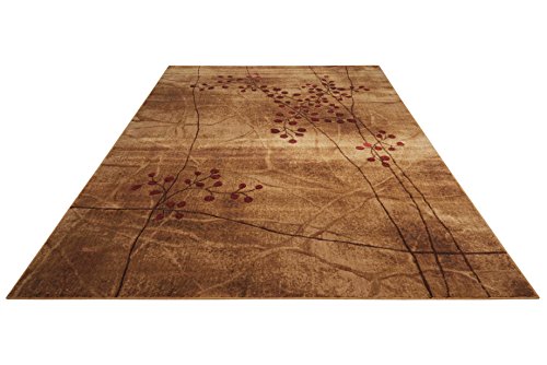 Nourison Somerset Rustic Latte 5'3" x 7'5" Area-Rug, Easy-Cleaning, Non Shedding, Bed Room, Living Room, Dining Room, Kitchen (5x7)