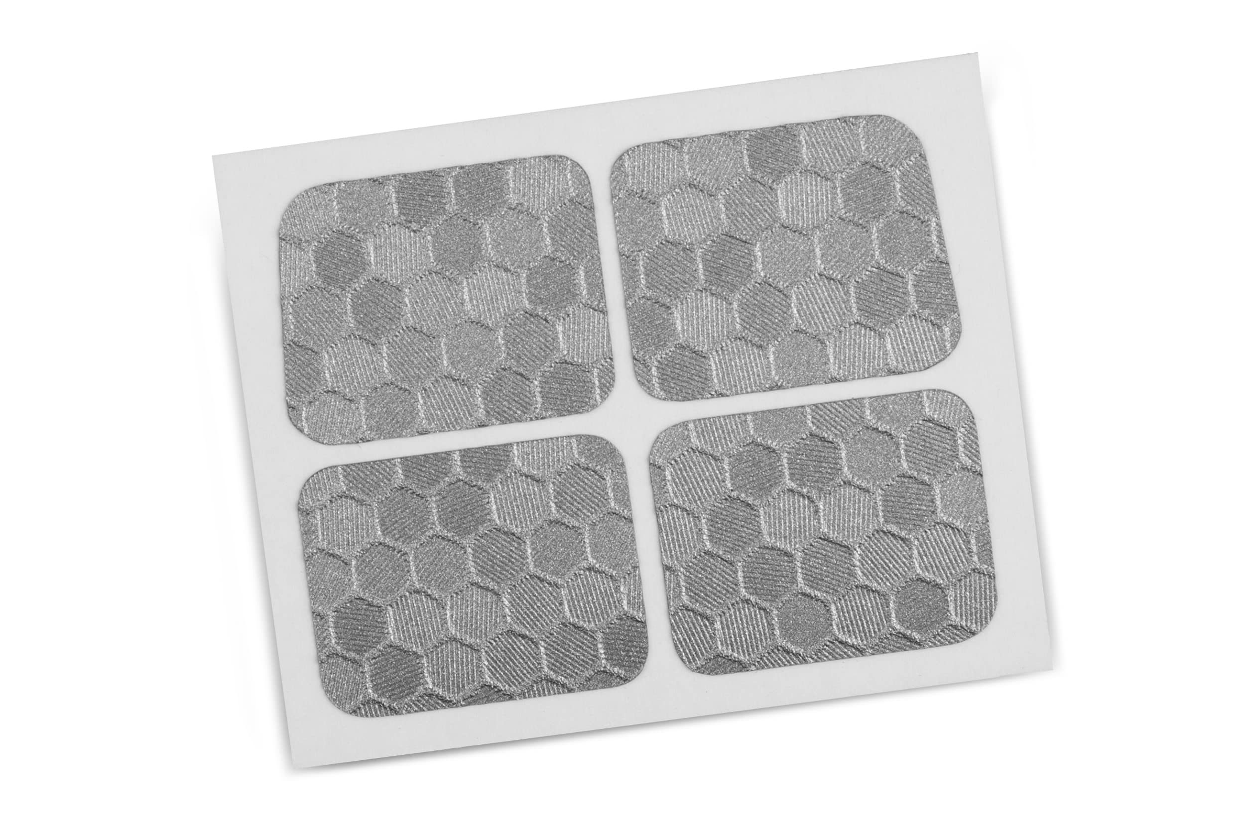 TouchProtect Steam Deck Grip Kit - Front touchpad and back button skin set. Steam Deck accessory bundle. (Hex Silver)