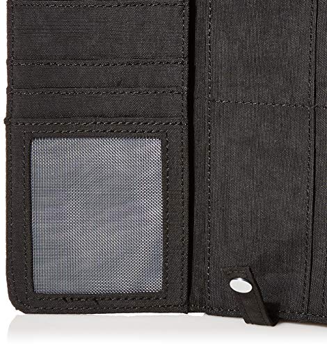 Kipling Women's Money Land, RFID Anti-Hacker Technology, Nylon Snap Wallet, Black Noir, One Size
