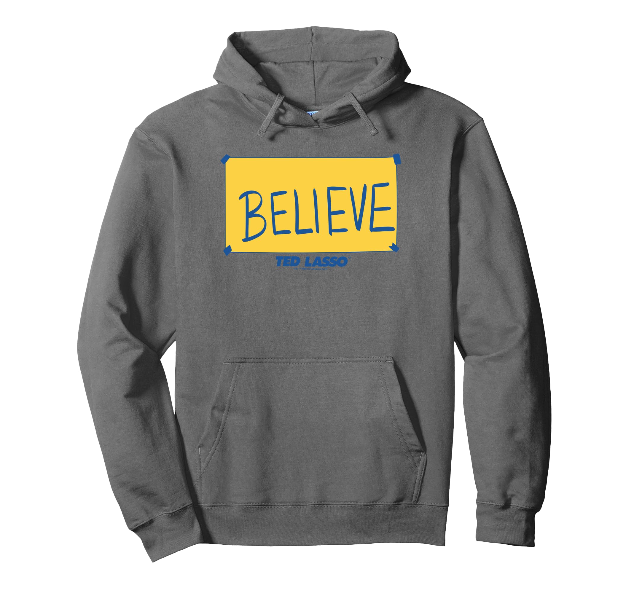 Ted Lasso Believe Yellow Sign Pullover Hoodie