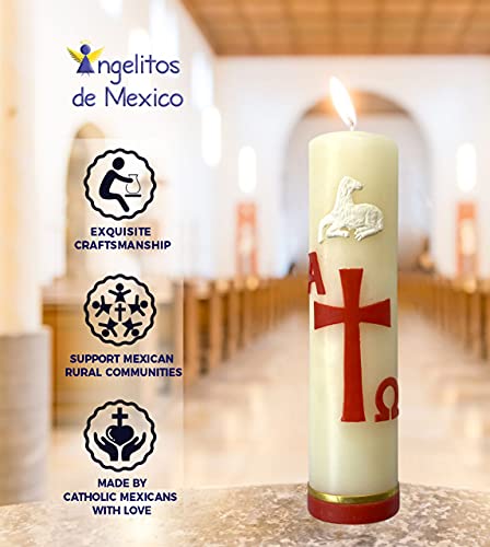 Easter Candle Paschal Candle Cirio Pascual Alpha Omega Relieve Lent