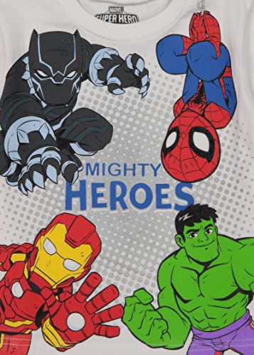 Marvel Avengers Super Hero Adventures Spider-Man Hulk Iron Man Toddler Boys 4 Pack Graphic T-Shirts 5T