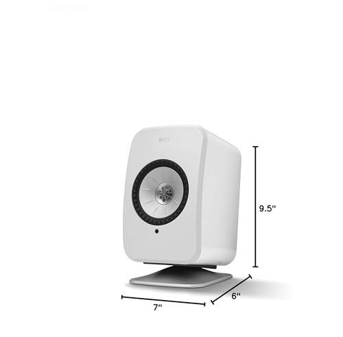KEF LSX Wireless Music System (White, Pair)