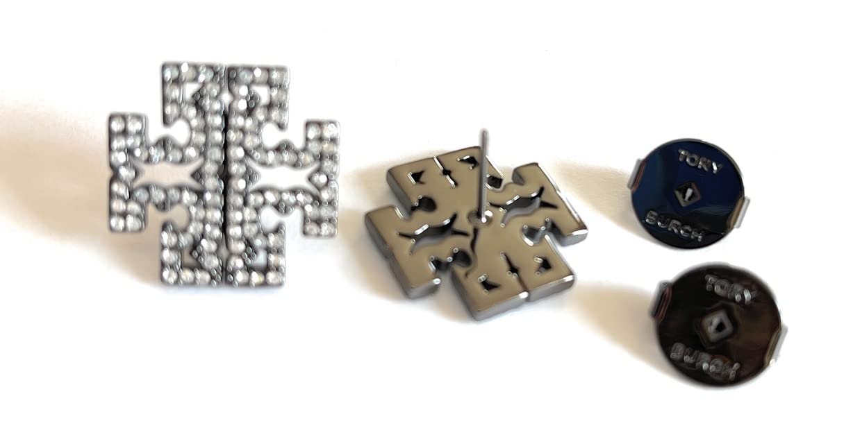 Tory Burch Britten Pave Stud Earring 141855 Black 011