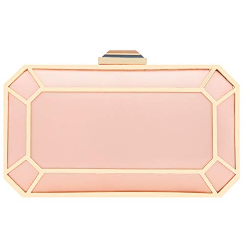 Fawziya Crystal Clutch Evening Bags Satin Purse For Party Night-Roe Gold