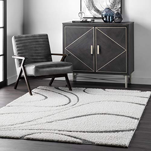 nuLOOM Carolyn Cozy Soft & Plush Shag Area Rug, 4' x 6', Beige