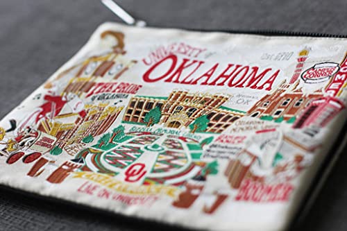 Catstudio University of Oklahoma Collegiate Zipper Pouch Purse | Holds Your Phone, Coins, Pencils, Makeup, Dog Treats, & Tech Tools