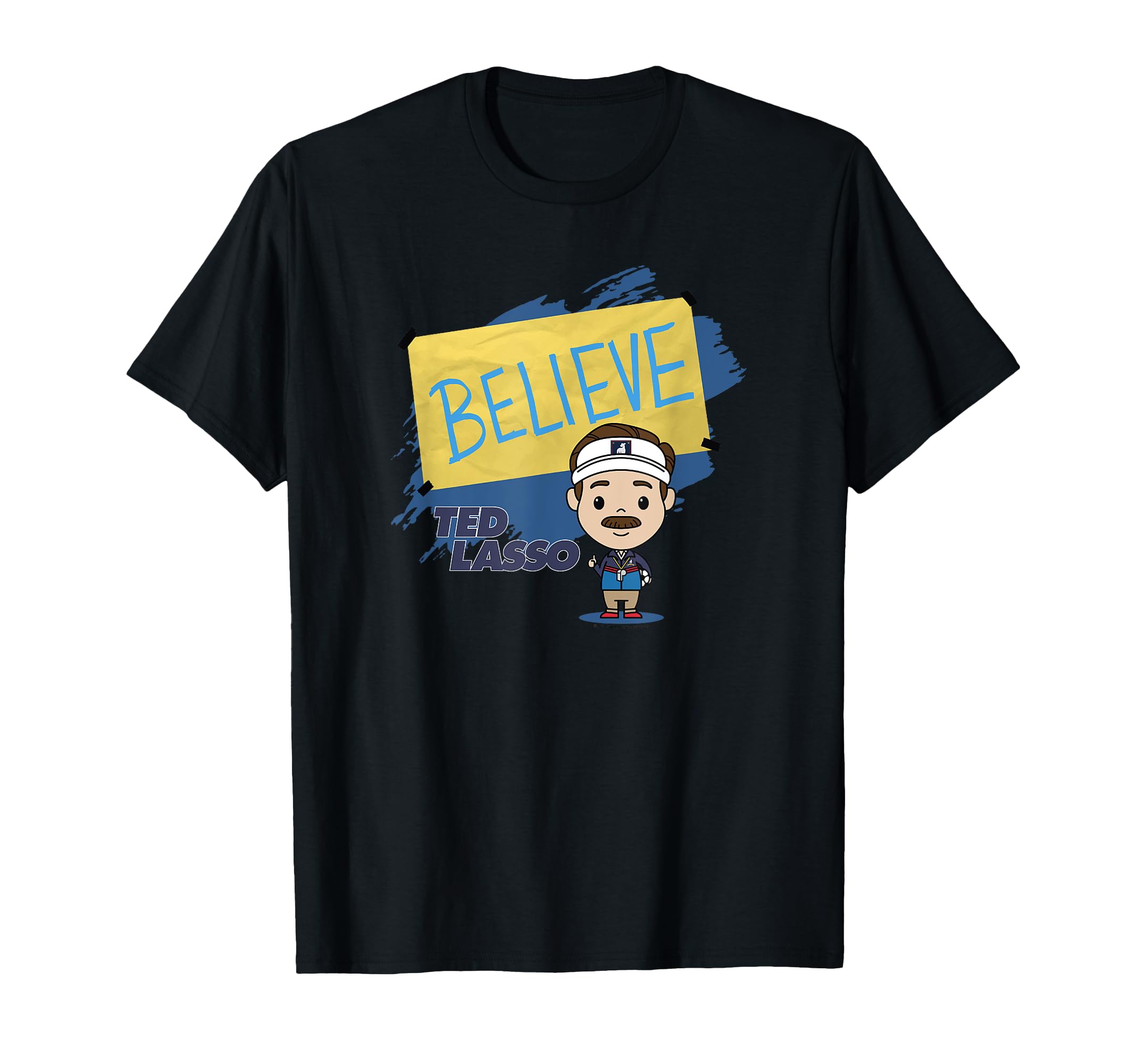 Ted Lasso Believe Motivational Chibi Style Logo T-Shirt