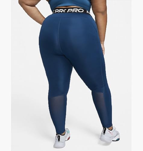 Nike Pro 365 Women's Leggings (Plus Size) (US, Alpha, 3X, Plus, Regular, Navy/Obsidian)